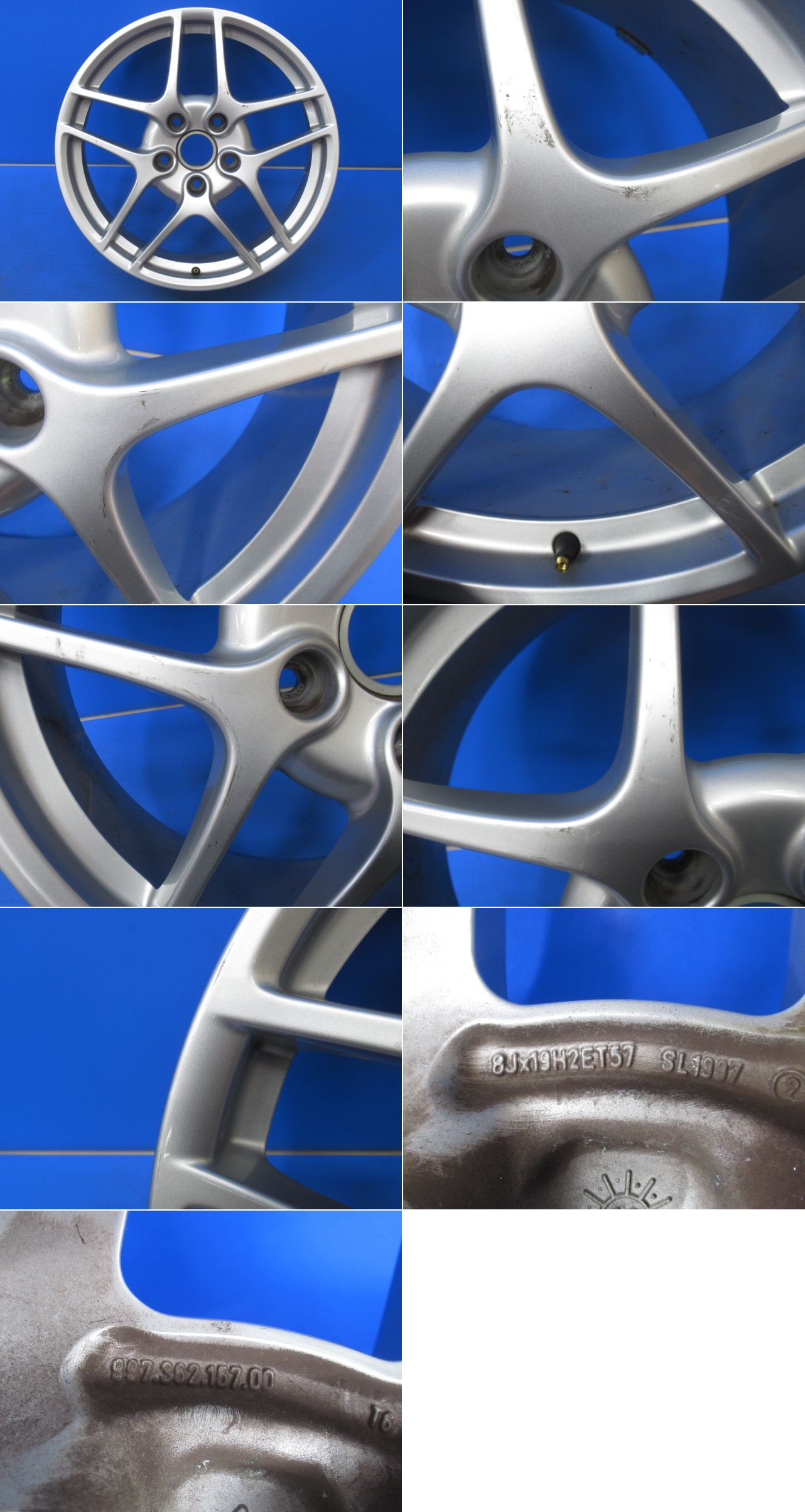 代購代標第一品牌－樂淘letao－ポルシェ 911 997 カレラ 純正 19X8J +57 PCD130 5穴 99736215700 19インチ ホイール 1本 (g086744)