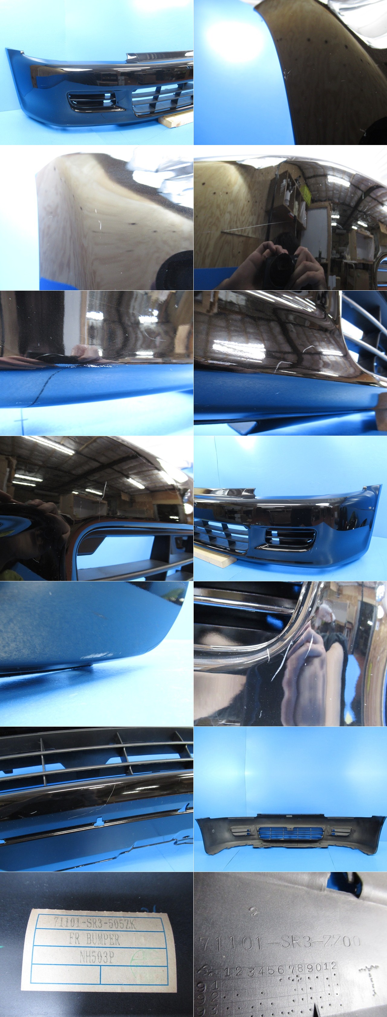 代購代標第一品牌－樂淘letao－【売り切り】 シビック EG6 純正 フロントバンパー ブラックパール NH503P 【 71101-SR3-ZZ00 】 (M089148)