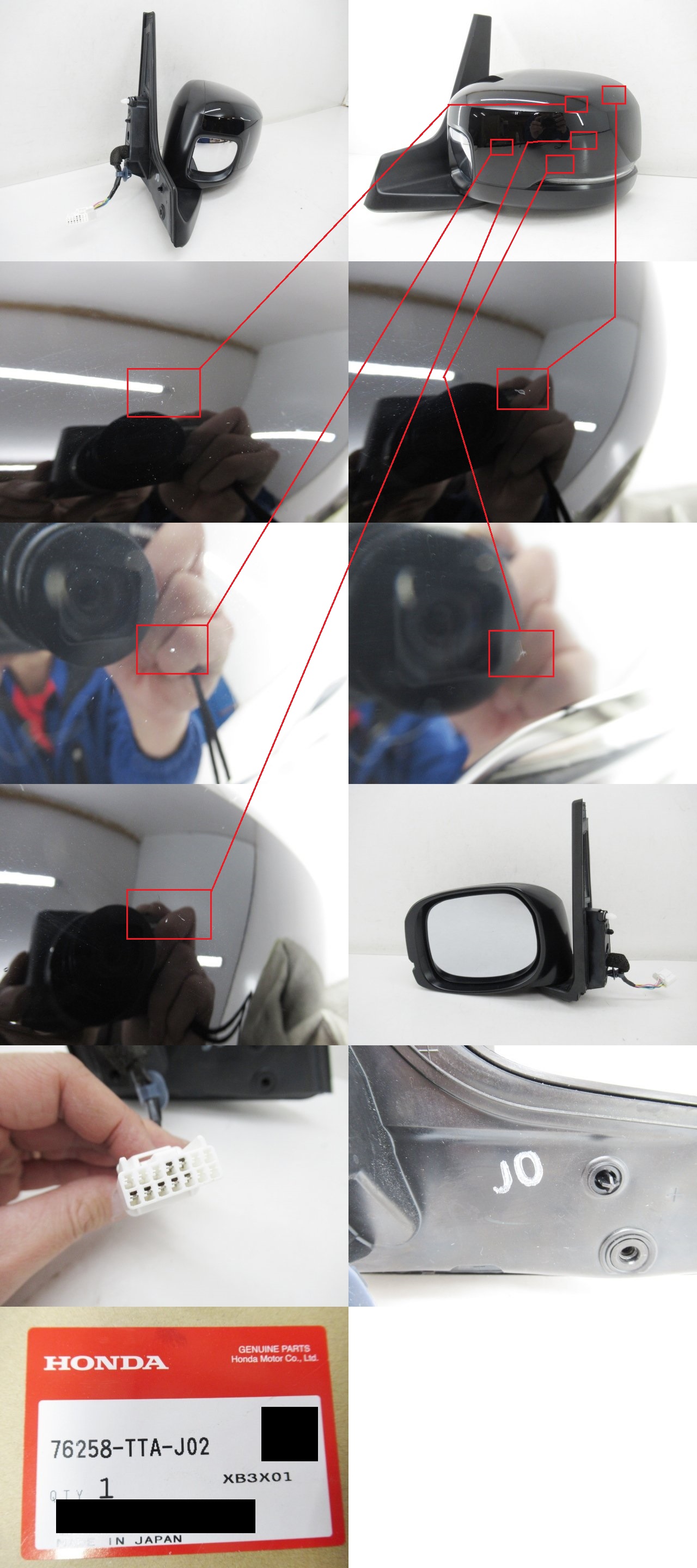 日本代購代標第一品牌【樂淘letao】－【即決】 N-BOX JF3 JF4 純正 左 サイドミラー ドアミラー エヌボックス 【 76258 ...